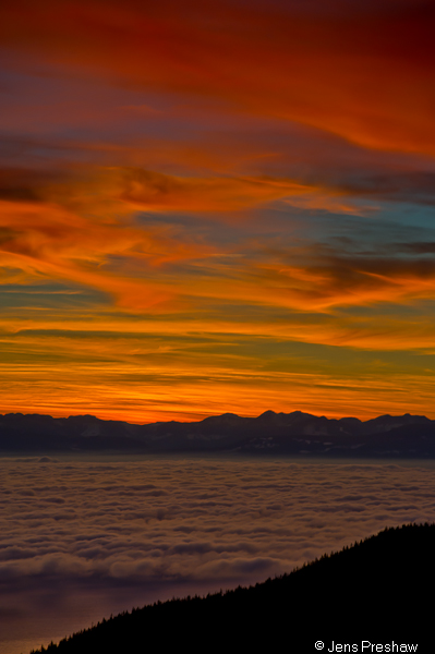 Georgia Straight Sunset | Jens Preshaw Photography